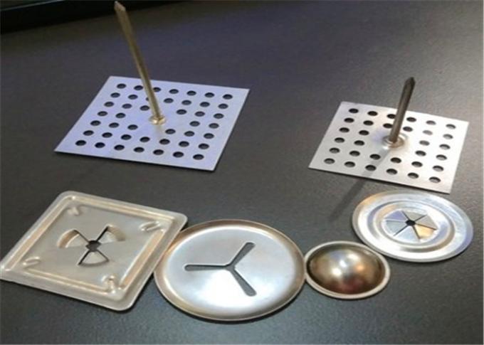 SS Perforated Base Insulation Anchor Pins, Insulation Hangers With Dome ...