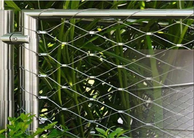 Flexible X-tend Ferruled Stainless Steel Wire Rope Mesh For Balcony ...