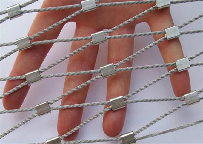 Flexible X-tend Ferruled Stainless Steel Wire Rope Mesh For Balcony ...