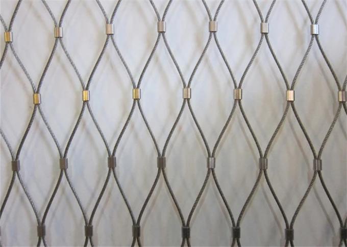 Flexible X-tend Ferruled Stainless Steel Wire Rope Mesh For Balcony ...