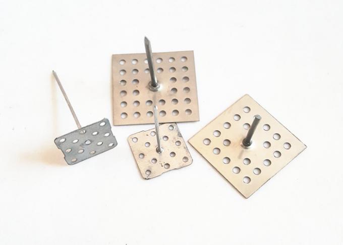 SS Perforated Base Insulation Pins , Gal Steel Square Base Insulation ...
