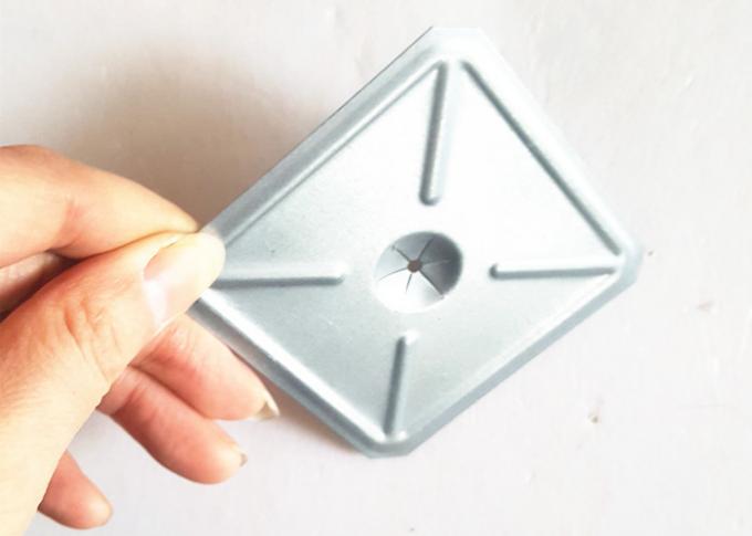 64MM Dia Square Self Locking Clip , Heat Insulating Washers With ...