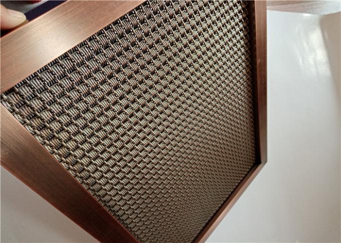 ISO Architectural Steel Mesh Decorative Wire Mesh For Cabinetry And ...