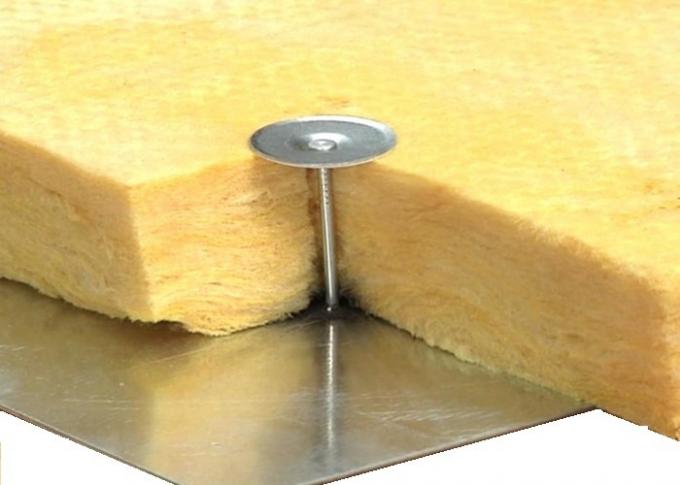 Bevel Edge Cup Head Insulation Weld Pins With retaining washer