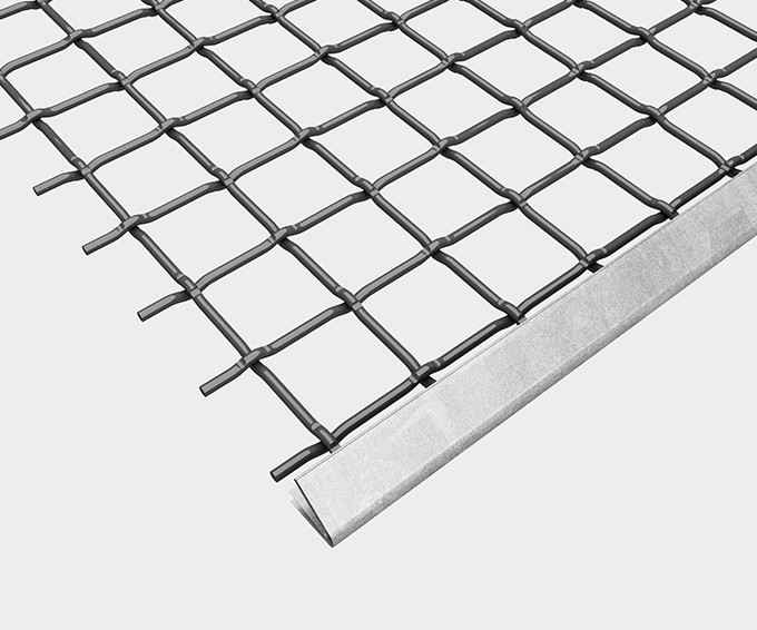Square Opening Vibrating Wire Mesh Screen Steel Woven Aggregate Processing